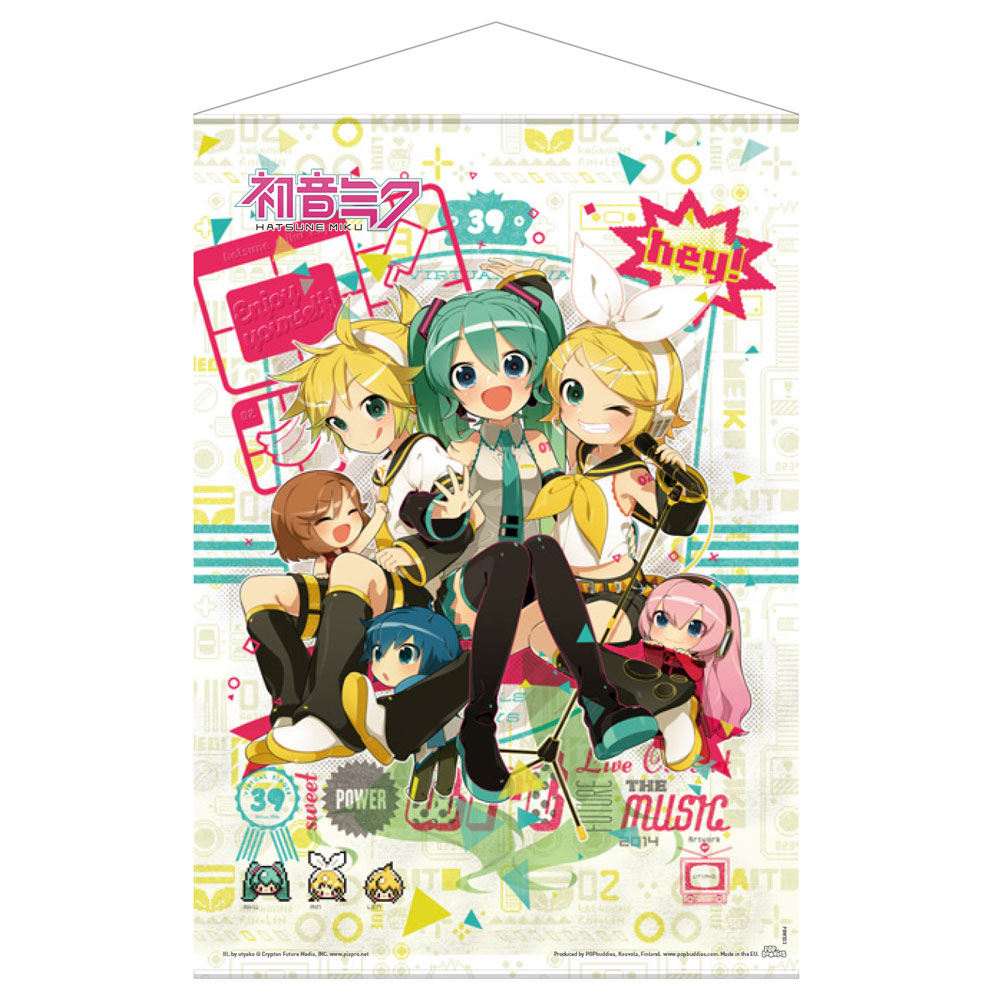 Popbuddies OfficialHatsune Miku: Hey! Piapro Characters Wall Scroll ...